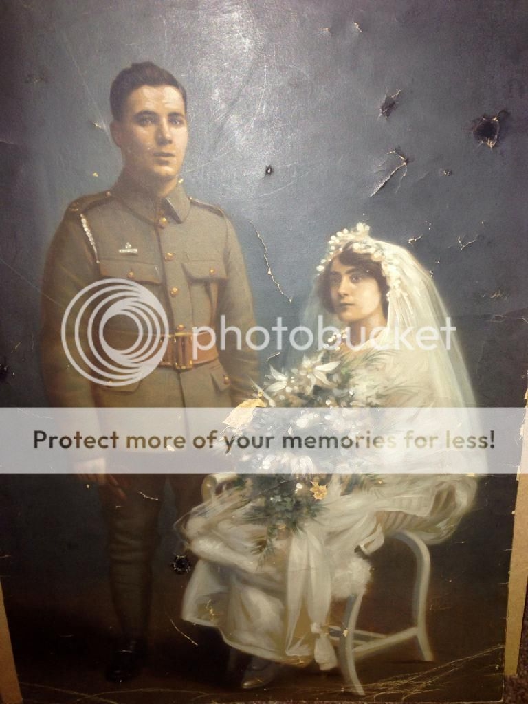 Need help with this photo 1915 Albert Buhagiar & wife Carrie Glover