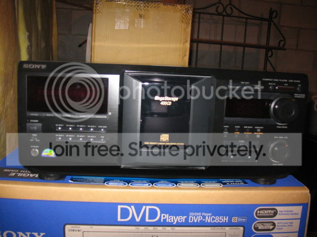 FS: Sony CDP-CX455 400 disc CD changer | Audioholics Home Theater Forums